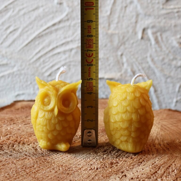 Beeswax Owl Candle Set of 3 - Makers India