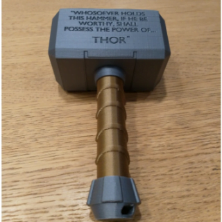Thor’s Hammer Baby Mjolnir Rattle Toy 3D Printed - Makers India