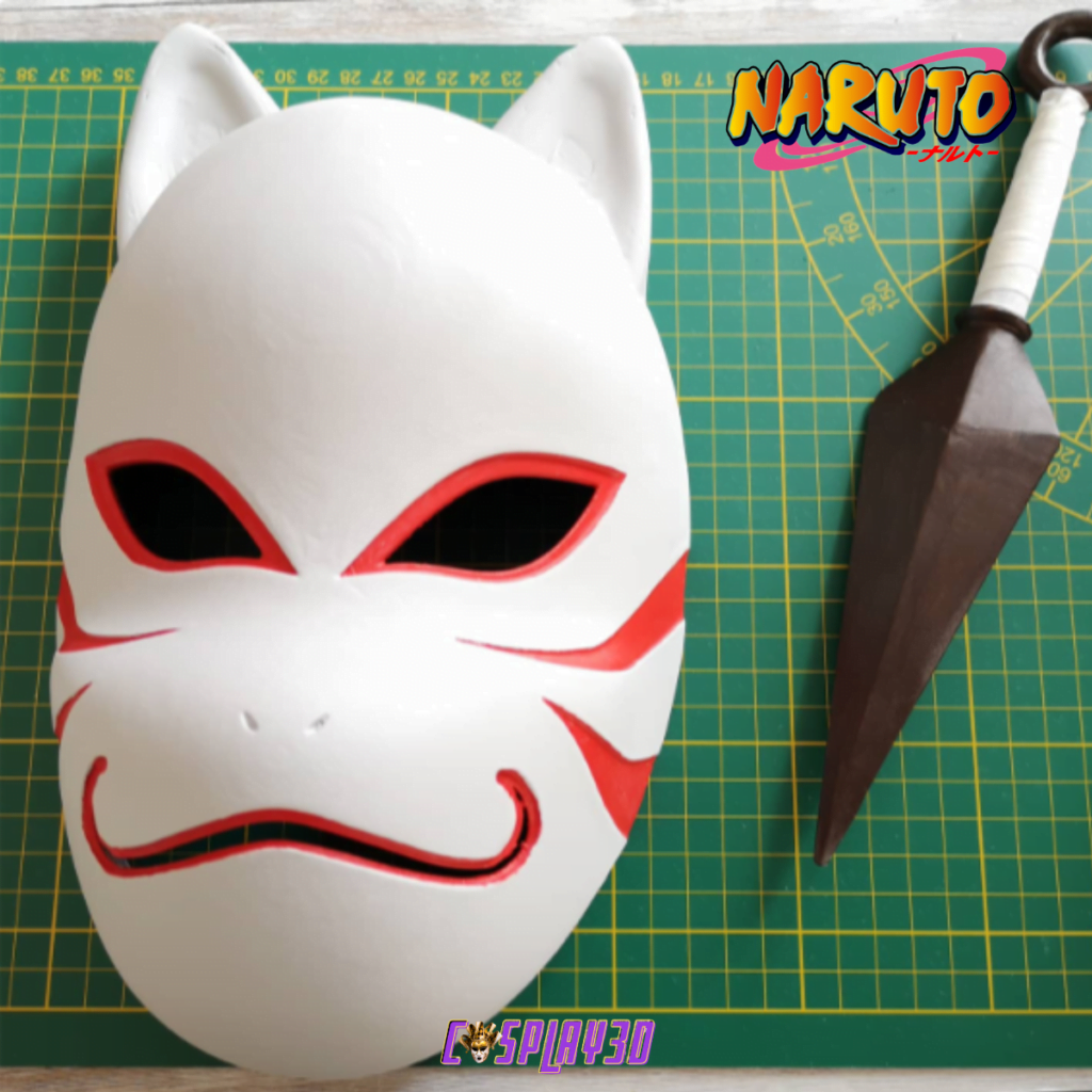 Naruto Black Ops Kakashi Anbu Mask Special Forces Cosplay - Makers India